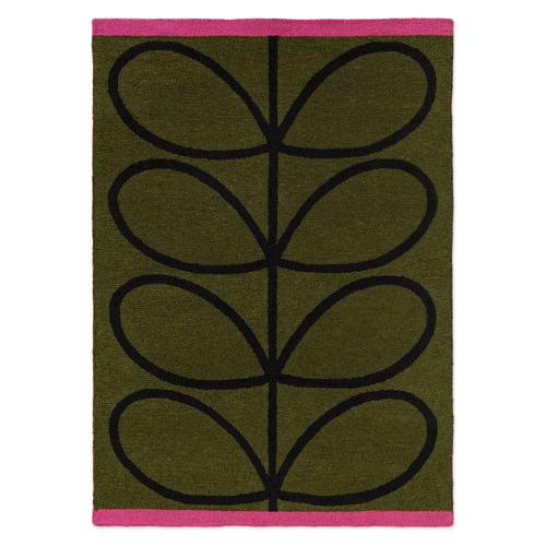 Olive Linear Stem Indoor/Outdoor Rug | Temple & Webster