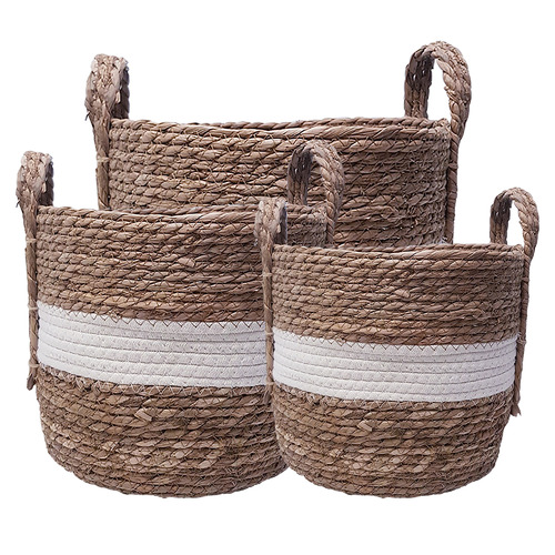 TemporalLiving&Decor 3 Piece Andrew Basket Set | Temple & Webster
