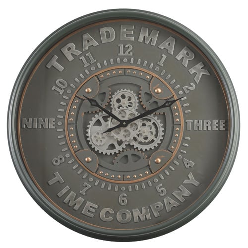 80cm Dark Green Wall Clock | Temple & Webster