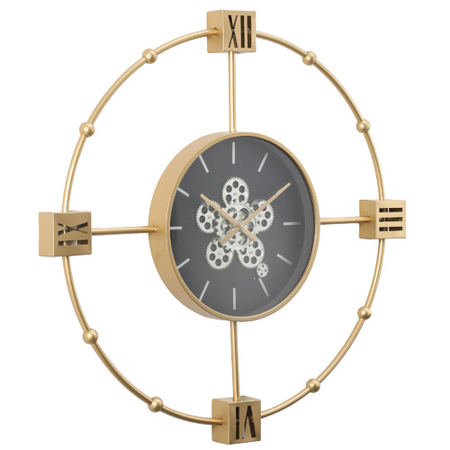 98cm Tiffany Metal Wall Clock | Temple & Webster