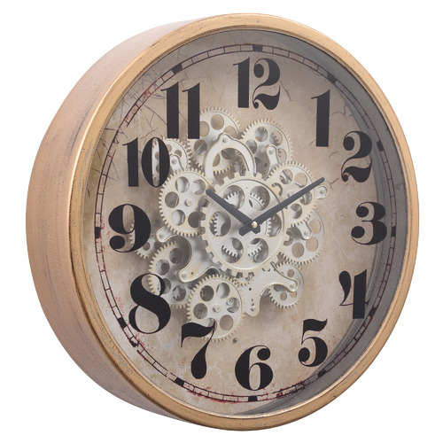47cm Nate Metal Wall Clock | Temple & Webster