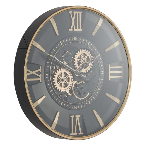 TemporalLiving&Decor 60cm Colorado Metal Wall Clock | Temple & Webster
