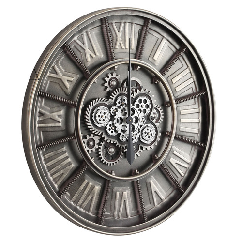 80cm Hensley Metal Wall Clock | Temple & Webster