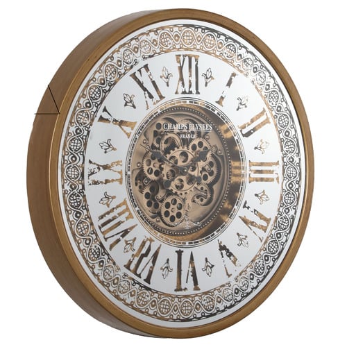 80cm Gold Champs Elysees Wall Clock | Temple & Webster