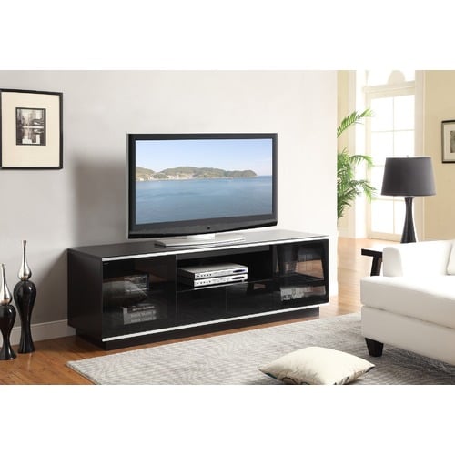 Monument Furniture Black Modern Entertainment Unit | Temple & Webster