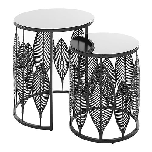 Monument Furniture 2 Piece Grazia Nesting Side Table Set | Temple & Webster