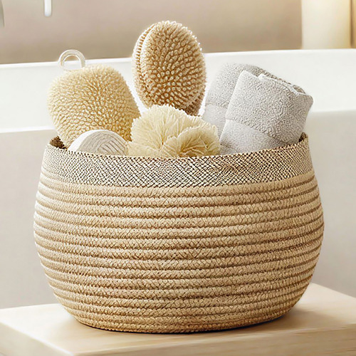 3 Piece Nylah Woven Water Hyacinth Basket Set | Temple & Webster