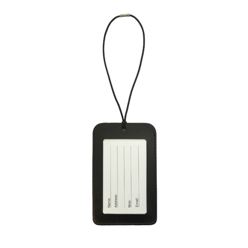 Corban & Blair Recycled Leather Luggage Tag with Address Card | Temple ...