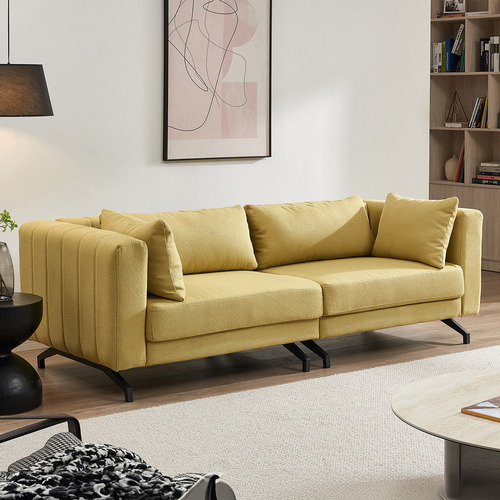 Evergreen Home Holmes 3 Seater Velvet Modular Sofa | Temple & Webster