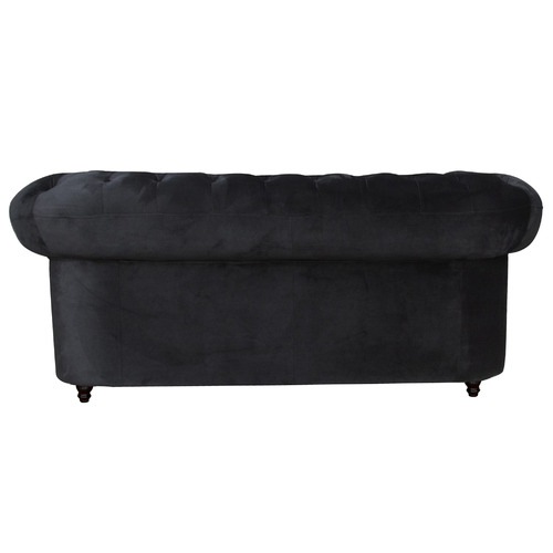 Evergreen Home Cleo Button Tufted 2 Seater Velvet Sofa | Temple & Webster