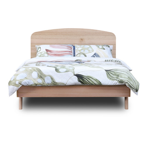 Evergreen Home Estrella Tasmanian Oak Wood Bed Frame | Temple & Webster