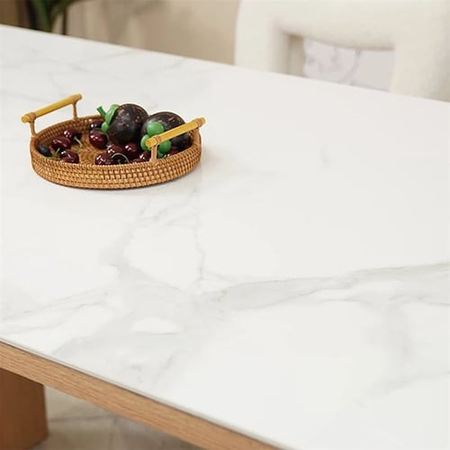 Exquisite_Living Hansen Faux Marble Dining Table | Temple & Webster