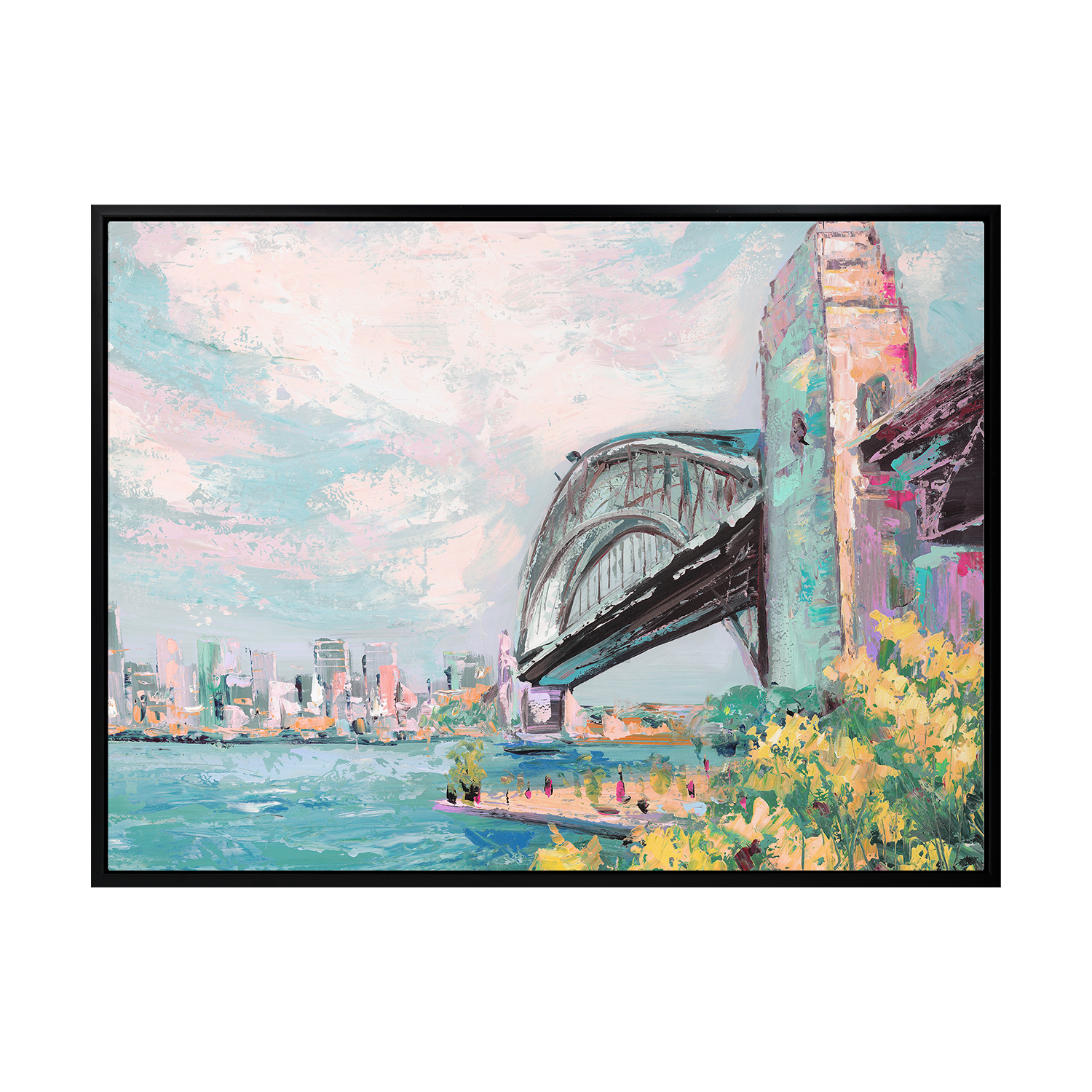 Alcove Studio Harbour Bridge Canvas Wall Art | Temple & Webster