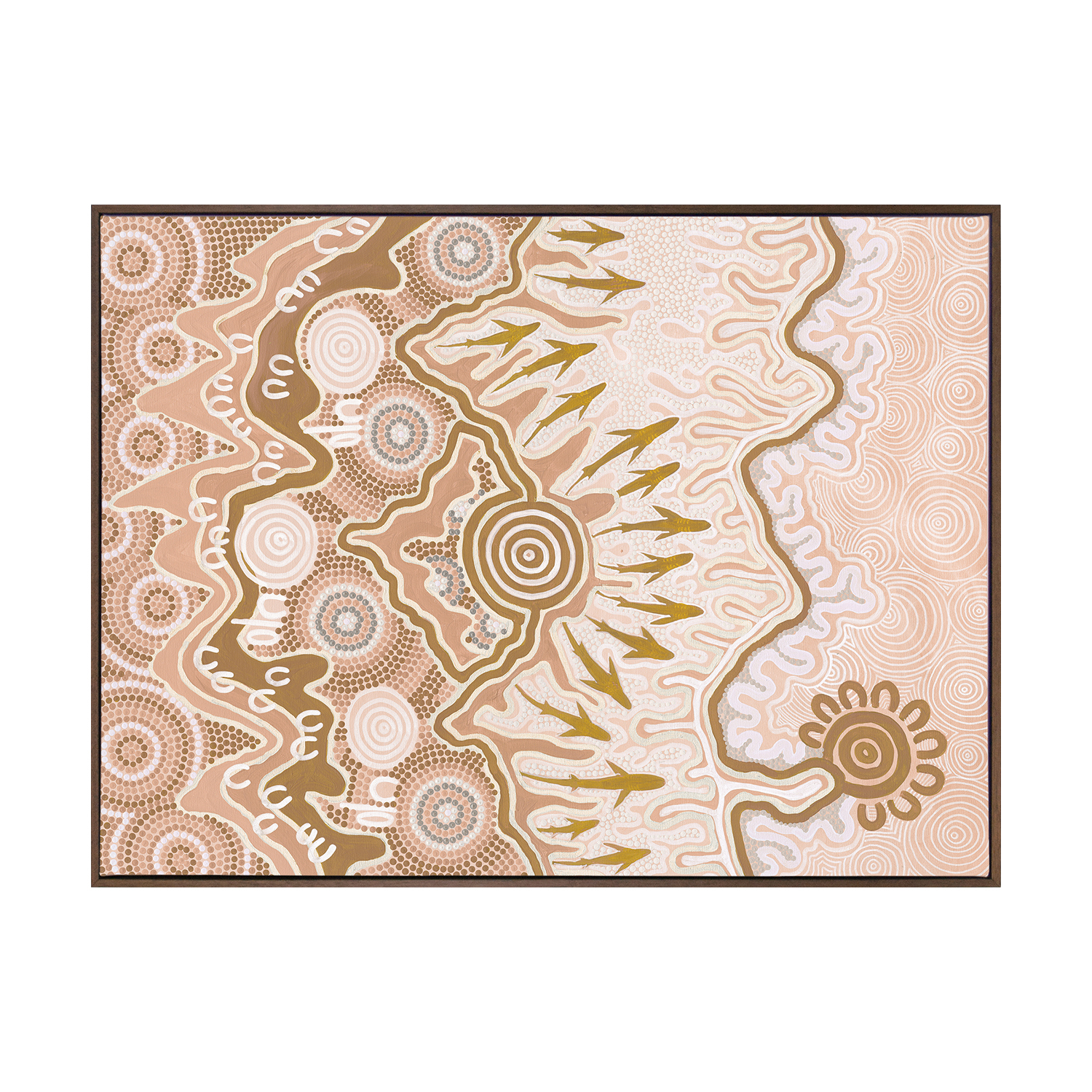 Alcove Studio Blush Pink Birrbay Connection Printed Wall Art | Temple ...