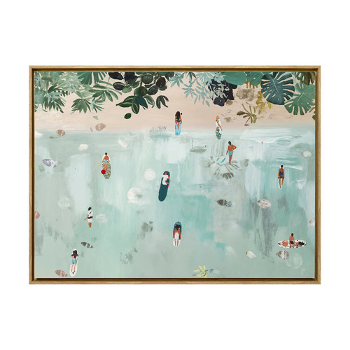 Alcove Studio Lagoon Life Canvas Wall Art | Temple & Webster