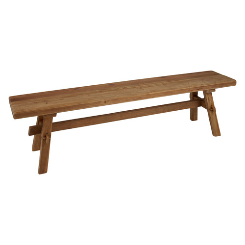The Home Collective Sadie Pine Wood Dining Bench | Temple & Webster
