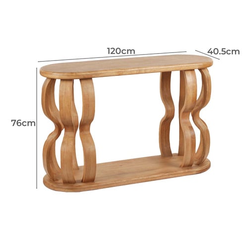 The Home Collective Rian Mango Wood Console Table | Temple & Webster