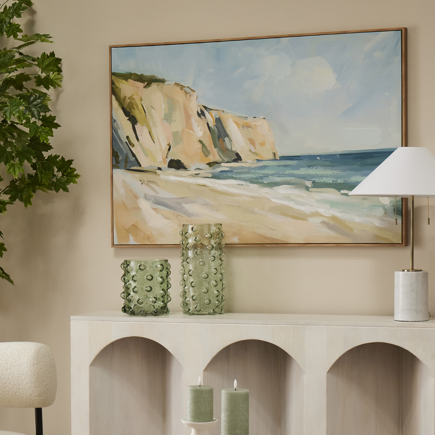 The Home Collective Carmel Framed Canvas Wall Art | Temple & Webster