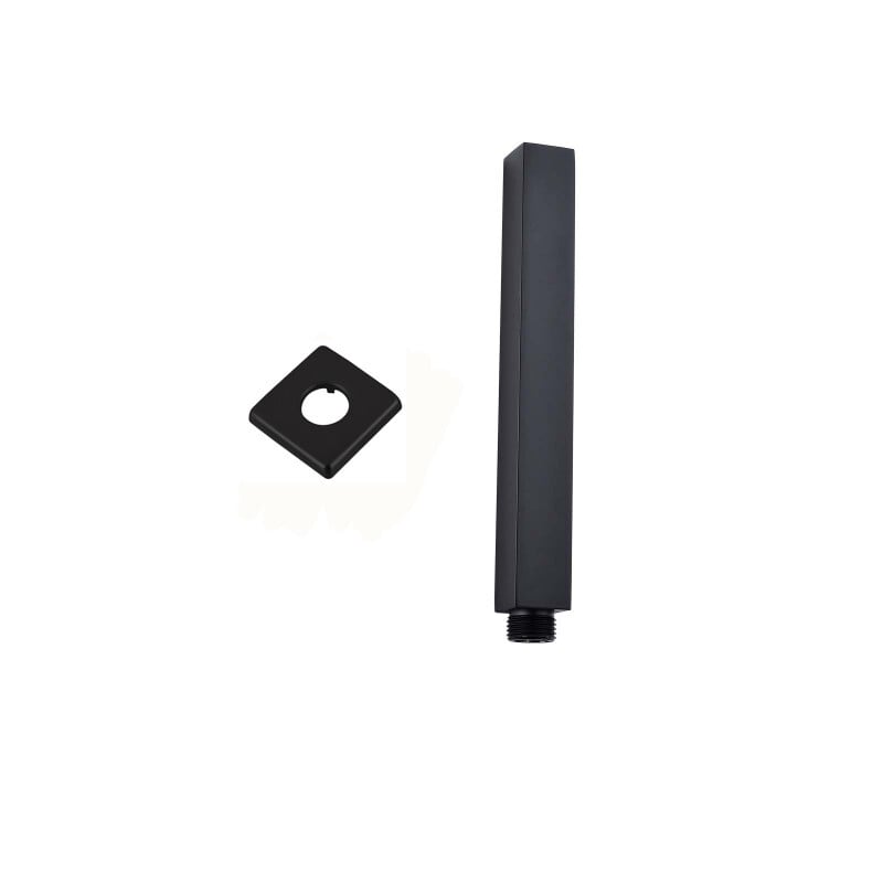 Expert Homewares Nero Super-Slim 250mm Shower Arm & Head | Temple & Webster