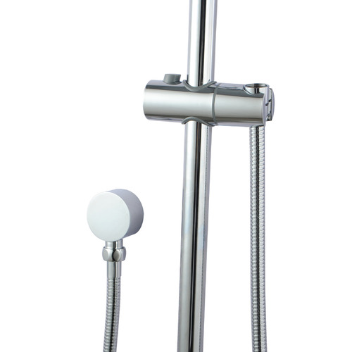 Expert Homewares Finn Round Thin Twin Rail Shower | Temple & Webster