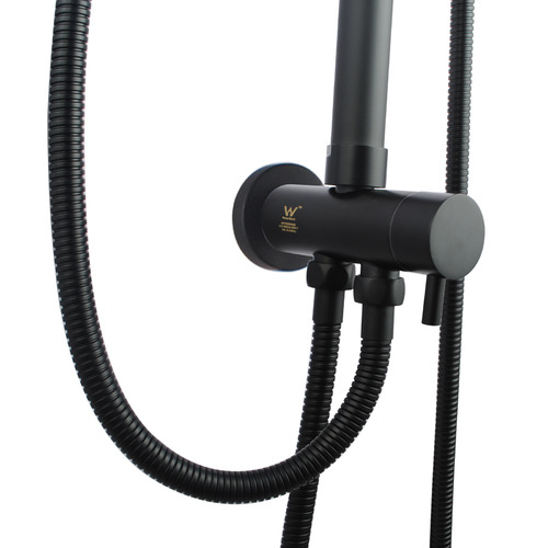 Expert Homewares Finn Round Thin Twin Rail Shower | Temple & Webster