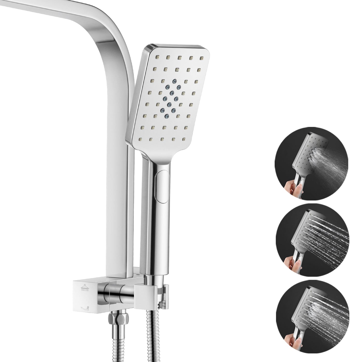 Expert Homewares Finn Short Twin Shower | Temple & Webster