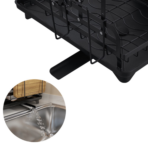 Expert Homewares Porcia 2 Tier Foldable Dish Drying Rack | Temple & Webster