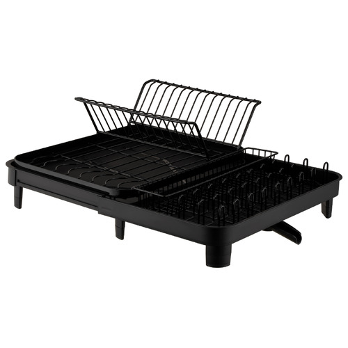 Black Grayson Steel Dish Drying Rack | Temple & Webster