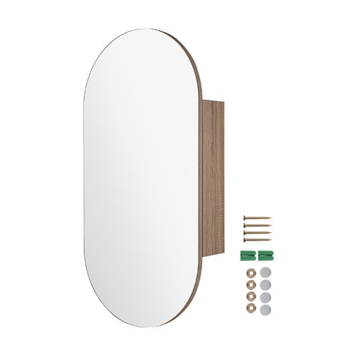 Winona 450mm Pill Mirrored Shaving Cabinet | Temple & Webster