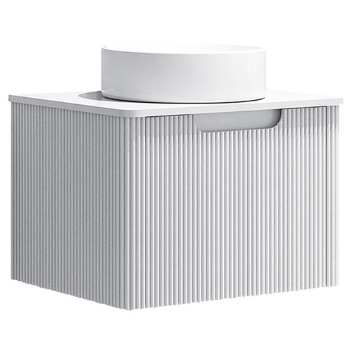 Mallari 600mm Wall Hung Single Vanity with 350mm Ceramic Basin | Temple ...