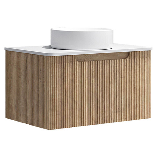 Mallari 750mm Wall Hung Single Vanity with 350mm Ceramic Basin | Temple ...