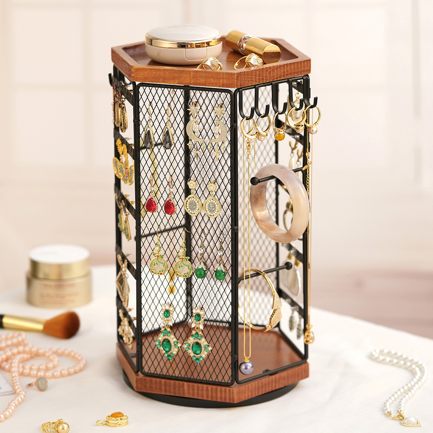 Expert Homewares Kara Rotating Jewellery Stand | Temple & Webster