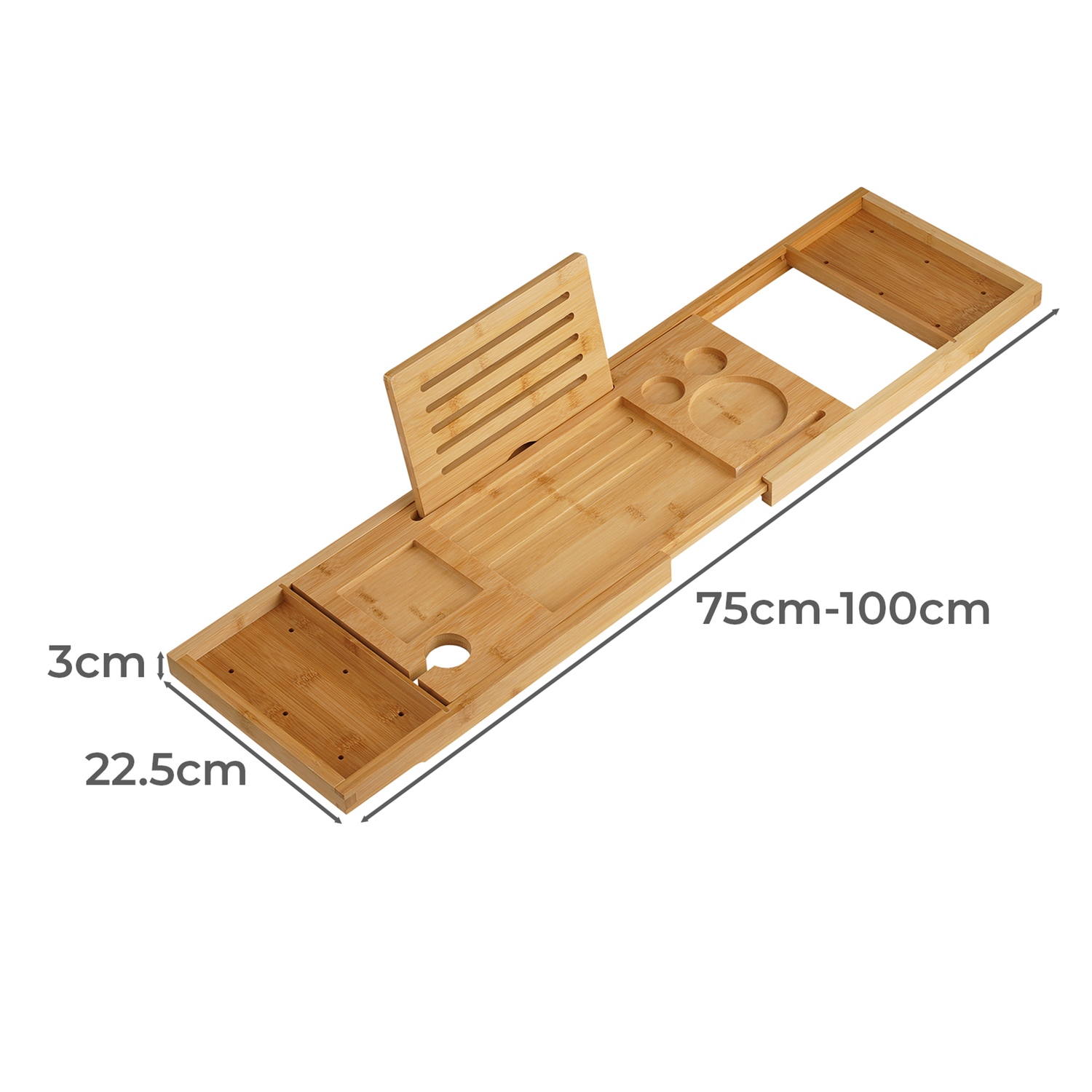 Expert Homewares Louie Bamboo Bath Caddy | Temple & Webster