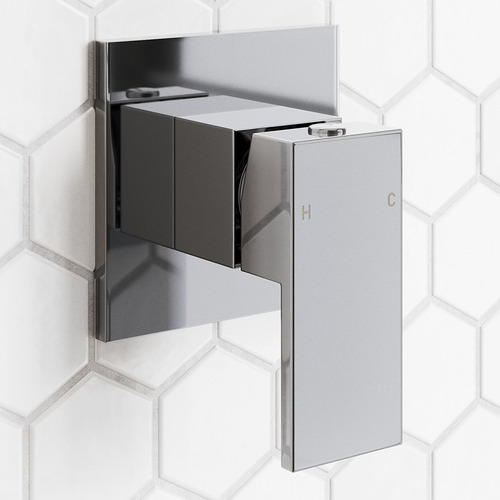 Expert Homewares Chrome Ottimo Shower Wall Mixer | Temple & Webster