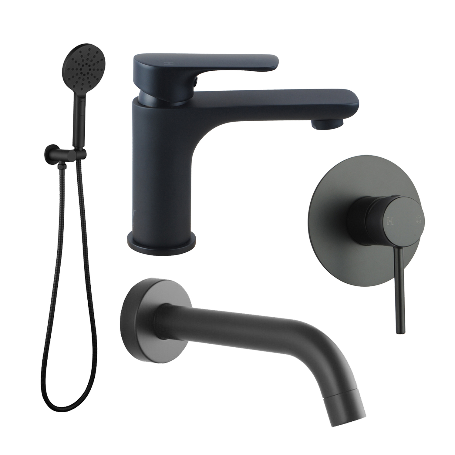 Expert Homewares Cammie Round Shower & Tapware Bathroom Package ...