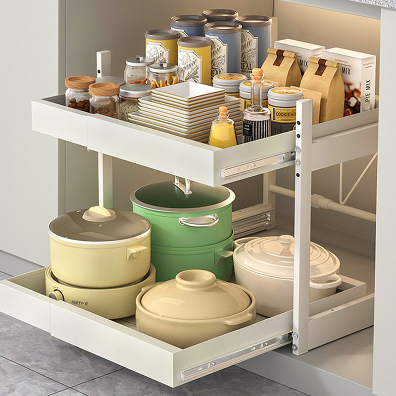 Expert Homewares Ruston 2 Tier Pull-Out Kitchen Storage | Temple & Webster
