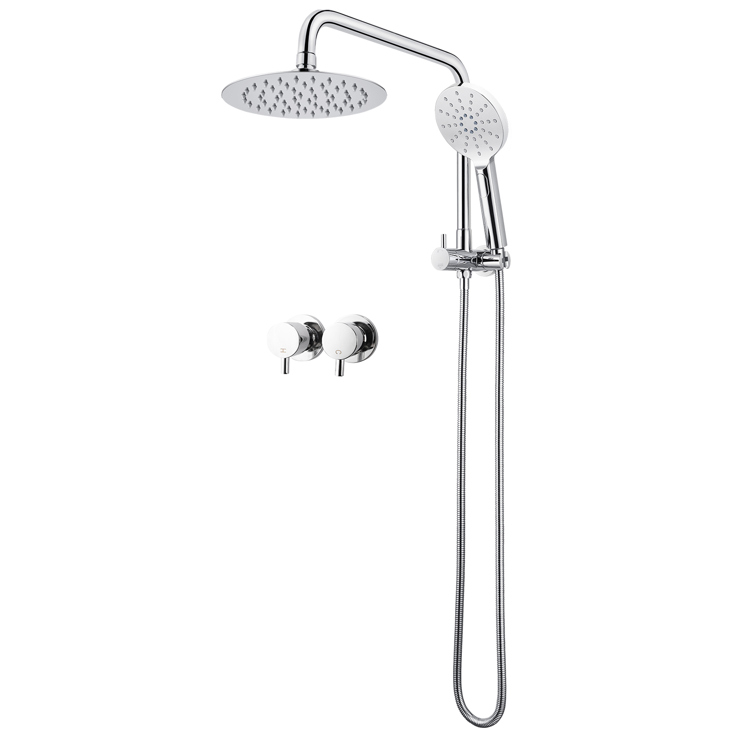 Suri Short Twin Shower Tap Set | Temple & Webster