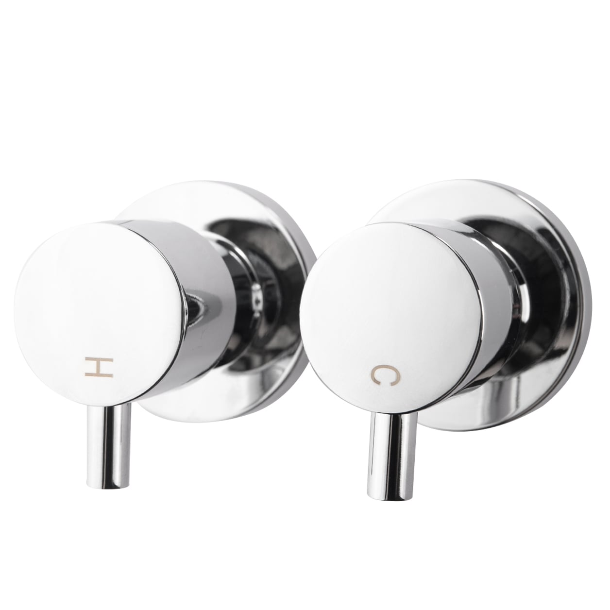 Suri Short Twin Shower Tap Set | Temple & Webster