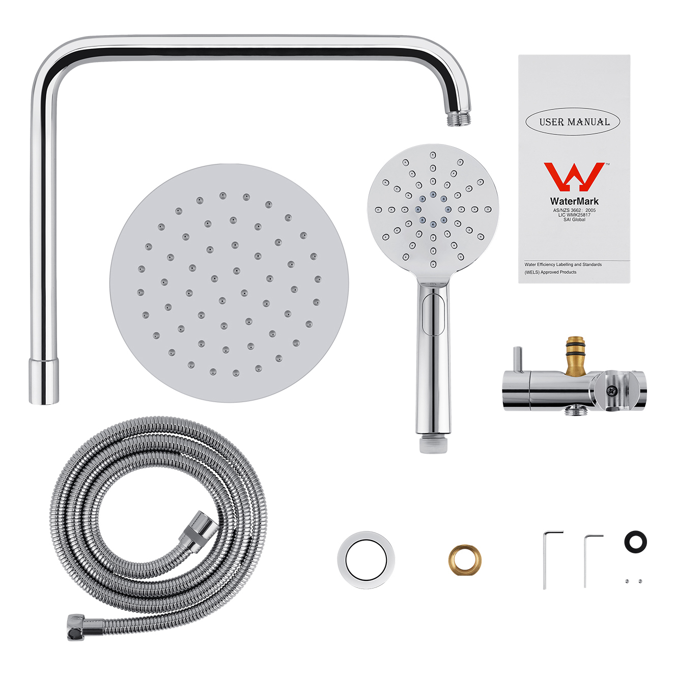 Suri Short Twin Shower Tap Set | Temple & Webster
