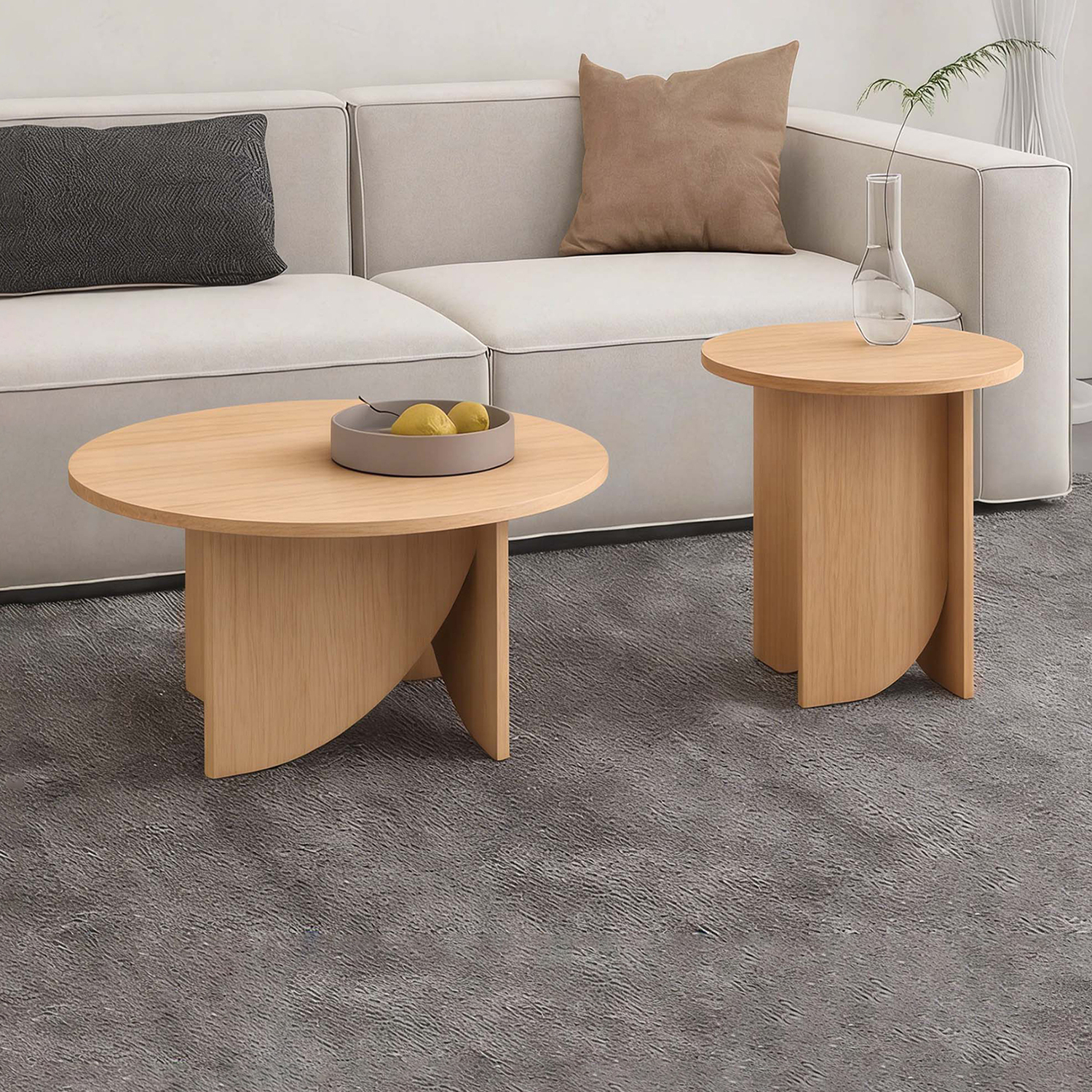 2 Piece Oregon Nesting Coffee & Side Table Set | Temple & Webster
