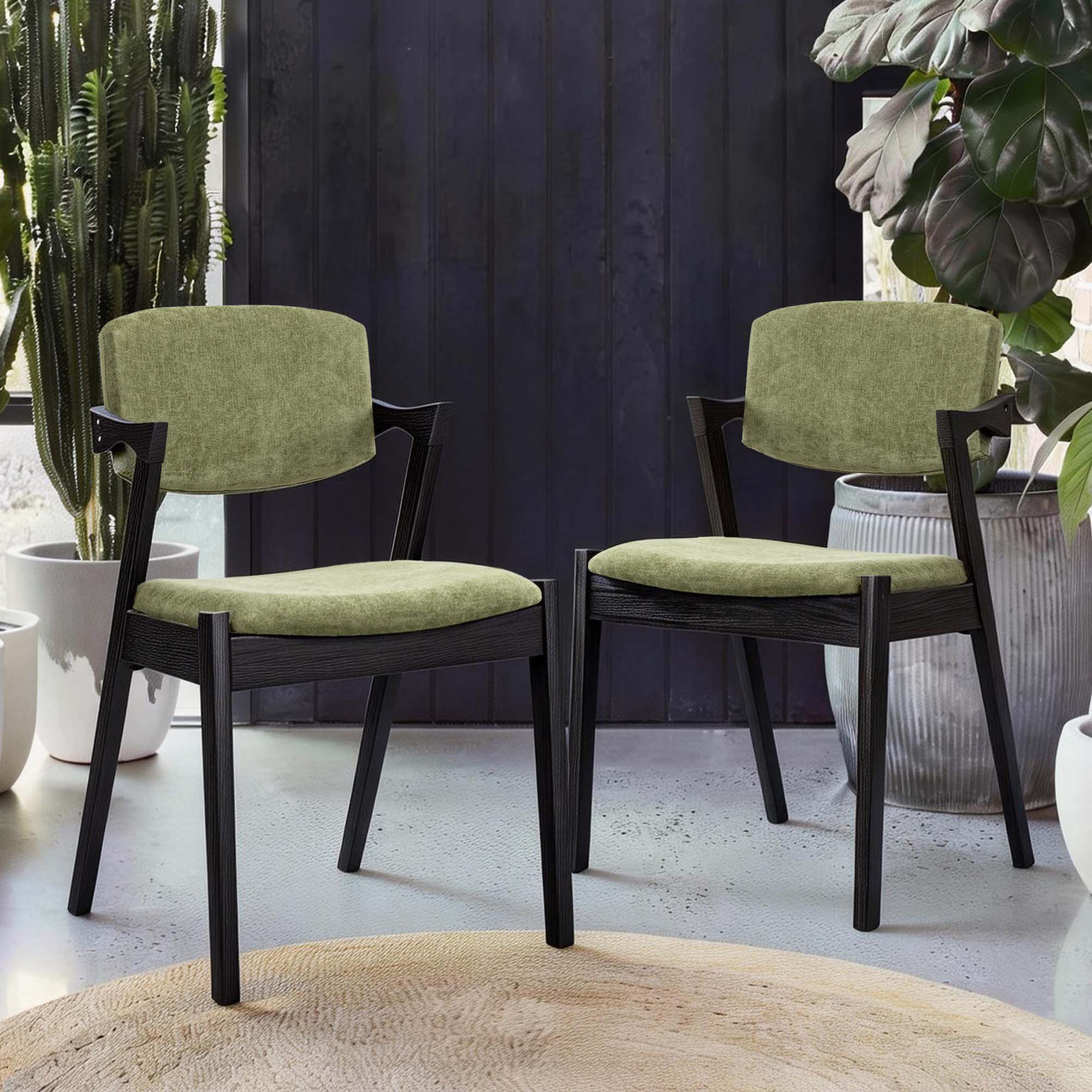 Expert Homewares Kai Kristiansen 42 Replica Velvet Dining Chairs ...