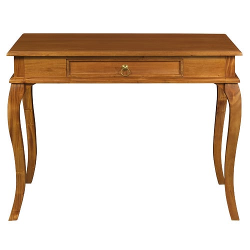 LaVerde Nathaniel Mahogany Wood Writing Desk | Temple & Webster