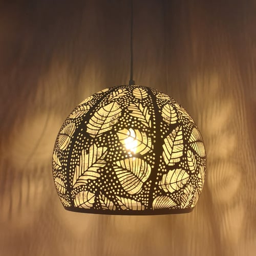 Lunescent_Lighting Botanical Iron Pendant Light | Temple & Webster