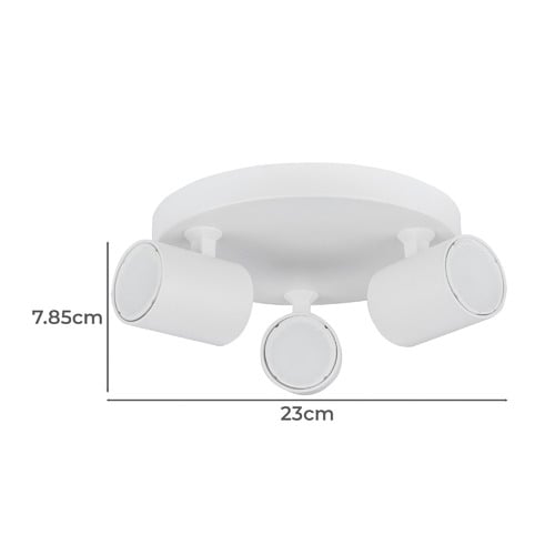 Lunescent_Lighting Spot Adjustable 3 Light Spotlight | Temple & Webster