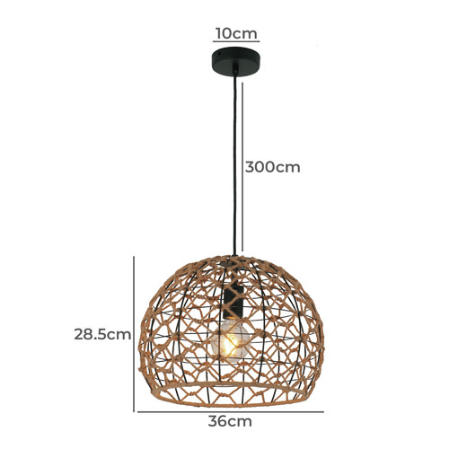 Canamo Dome Pendant Light | Temple & Webster