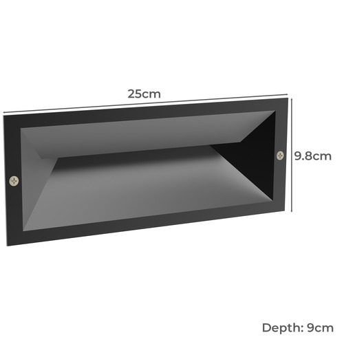 Recessed 13W LED Outdoor Wall Light | Temple & Webster