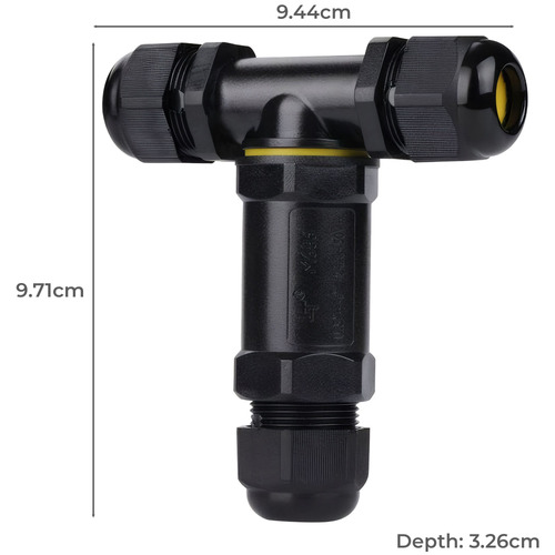 T-Shaped 3 Way Cable Connector | Temple & Webster