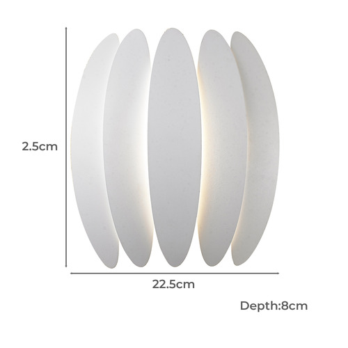 Tijuana Aluminium Tri-Colour LED Wall Light | Temple & Webster