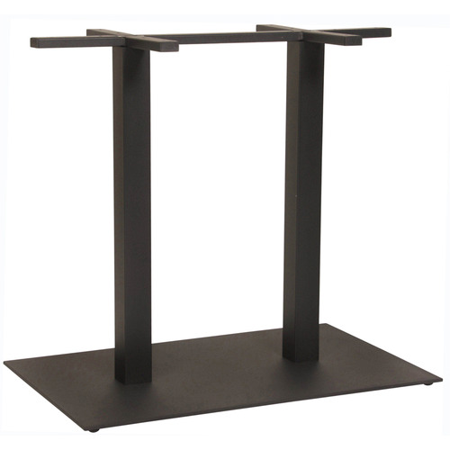 Bright Side Furniture Matte Black Steel Rectangular Table Base | Temple ...