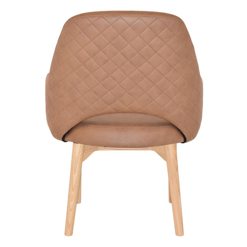 93cm Lex Upholstered Dining Chairs with Ash Wood Legs | Temple & Webster